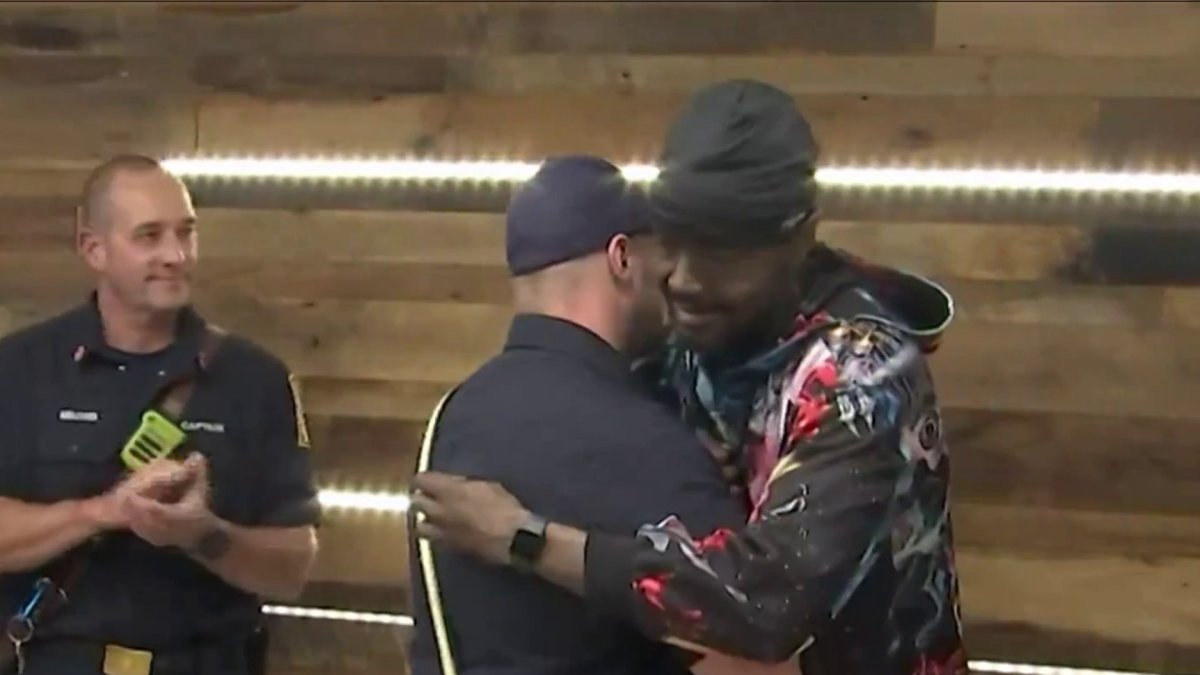 DC man reunites with firefighters who saved his life after going into ...