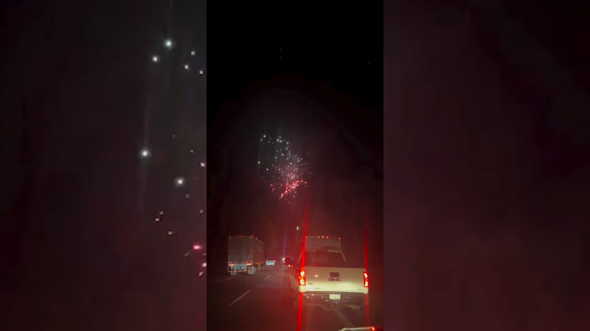 Fireworks blast off after semi crashes intro truck full of pyrotechnics ...