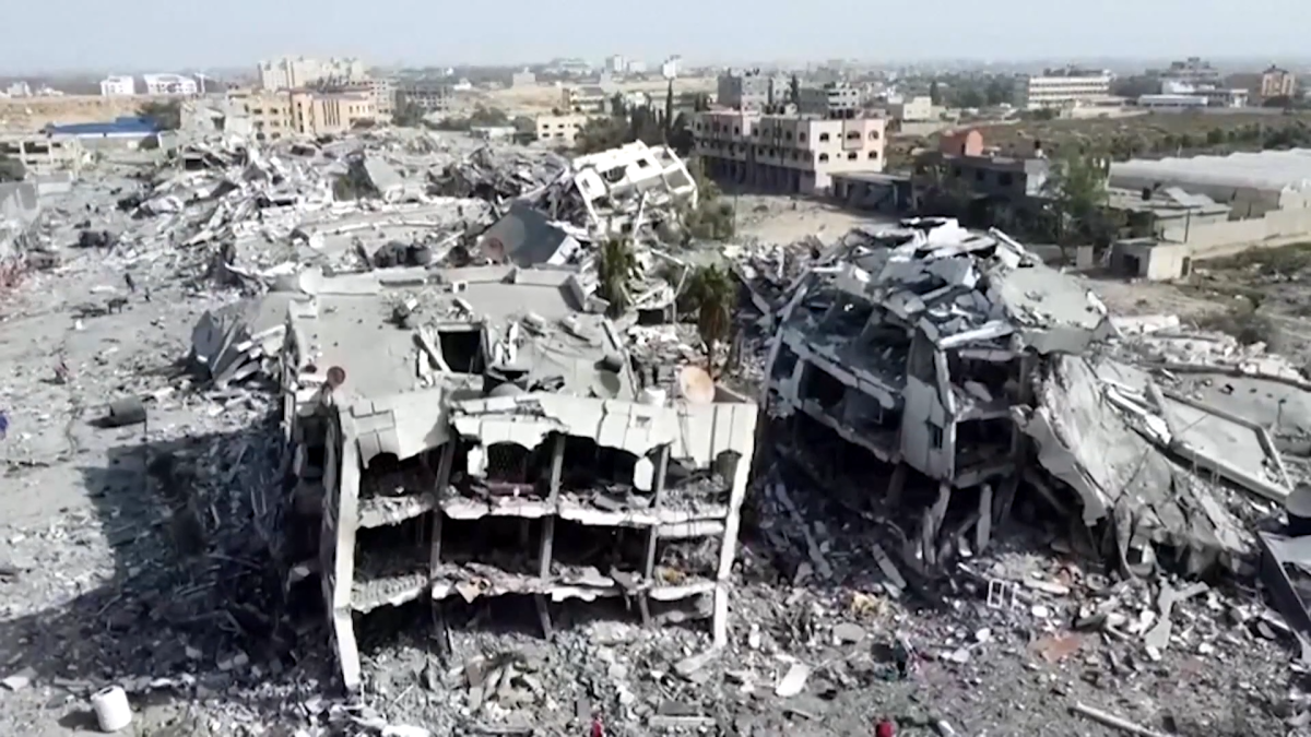 WATCH: Drone footage shows destruction of Gaza Strip – NBC4 Washington