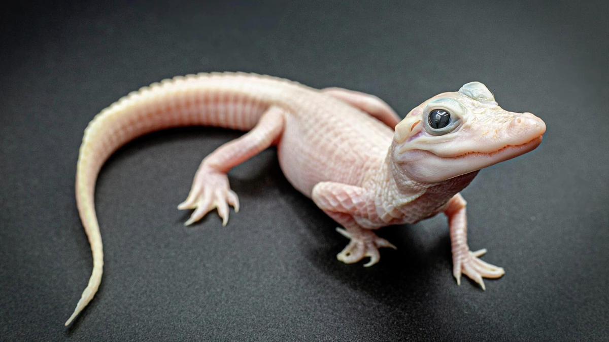 Extremely rare white leucistic alligator is born at Florida’s Gatorland ...