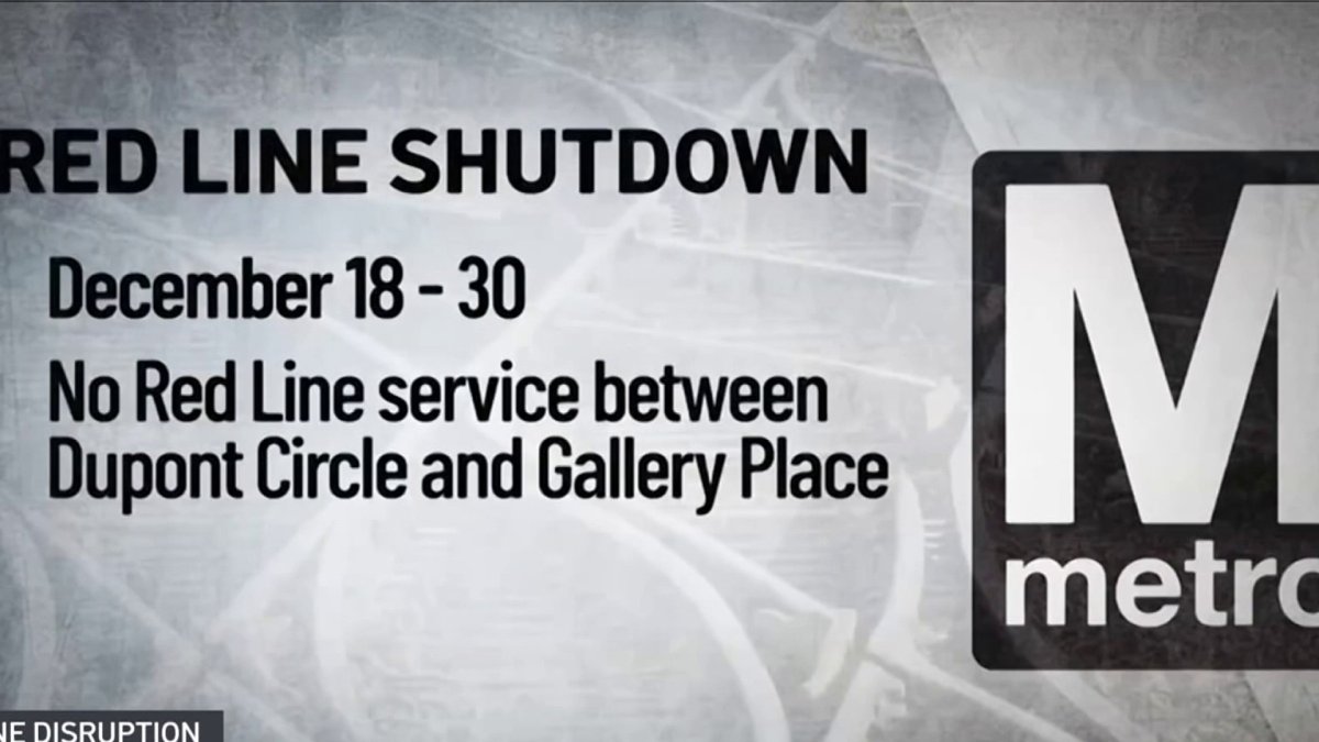 Metro’s partial Red Line shutdown begins Monday – NBC4 Washington