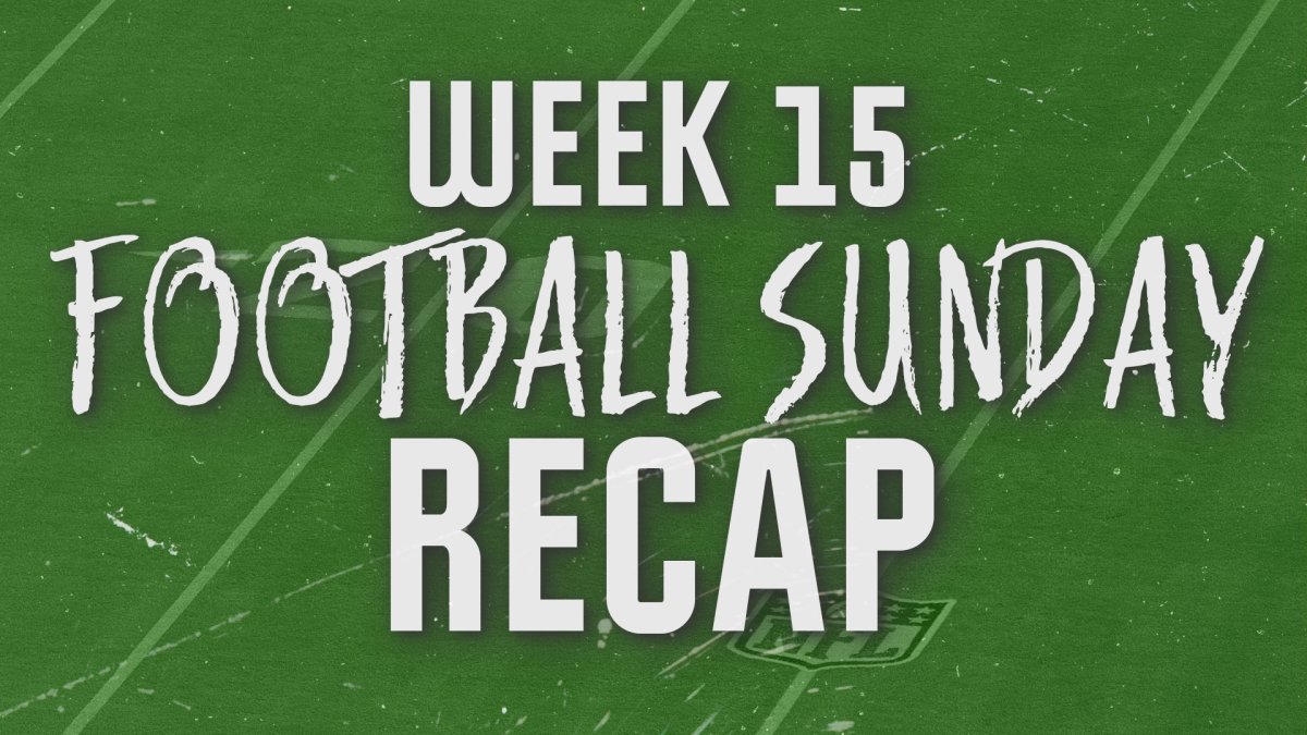 Recap of Week 15 football Sunday in the 2023 NFL season – NBC4 Washington