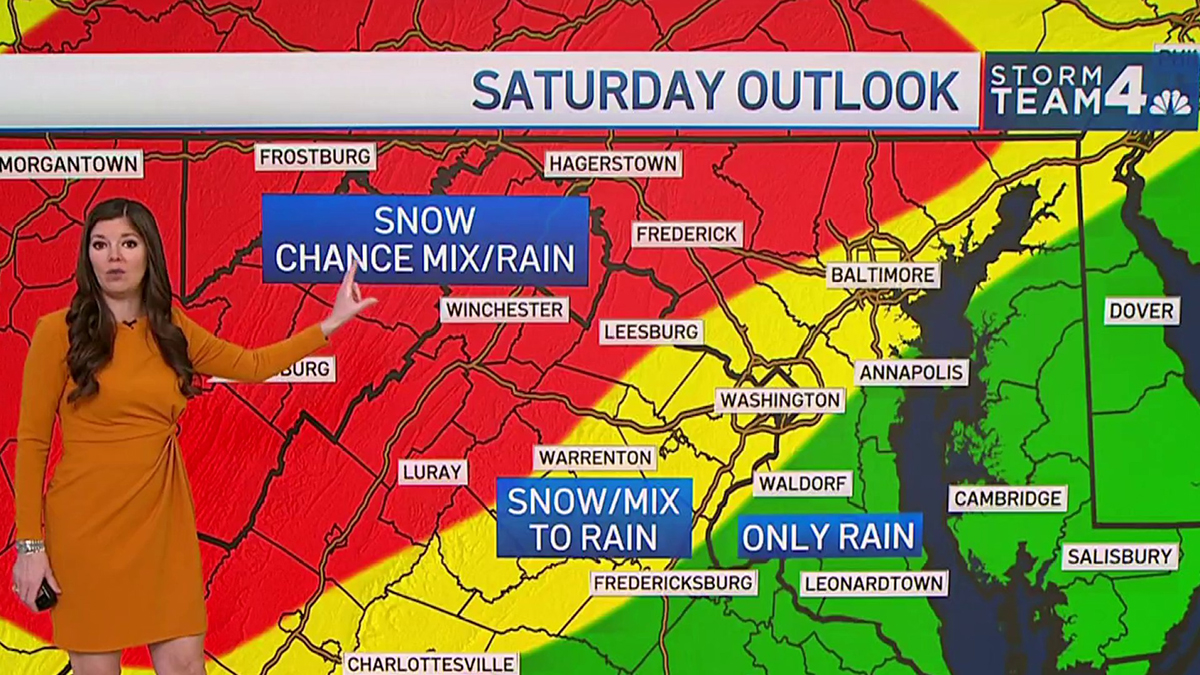 Storm Team4 DC snow: Wintry mix of snow and rain expected Saturday ...
