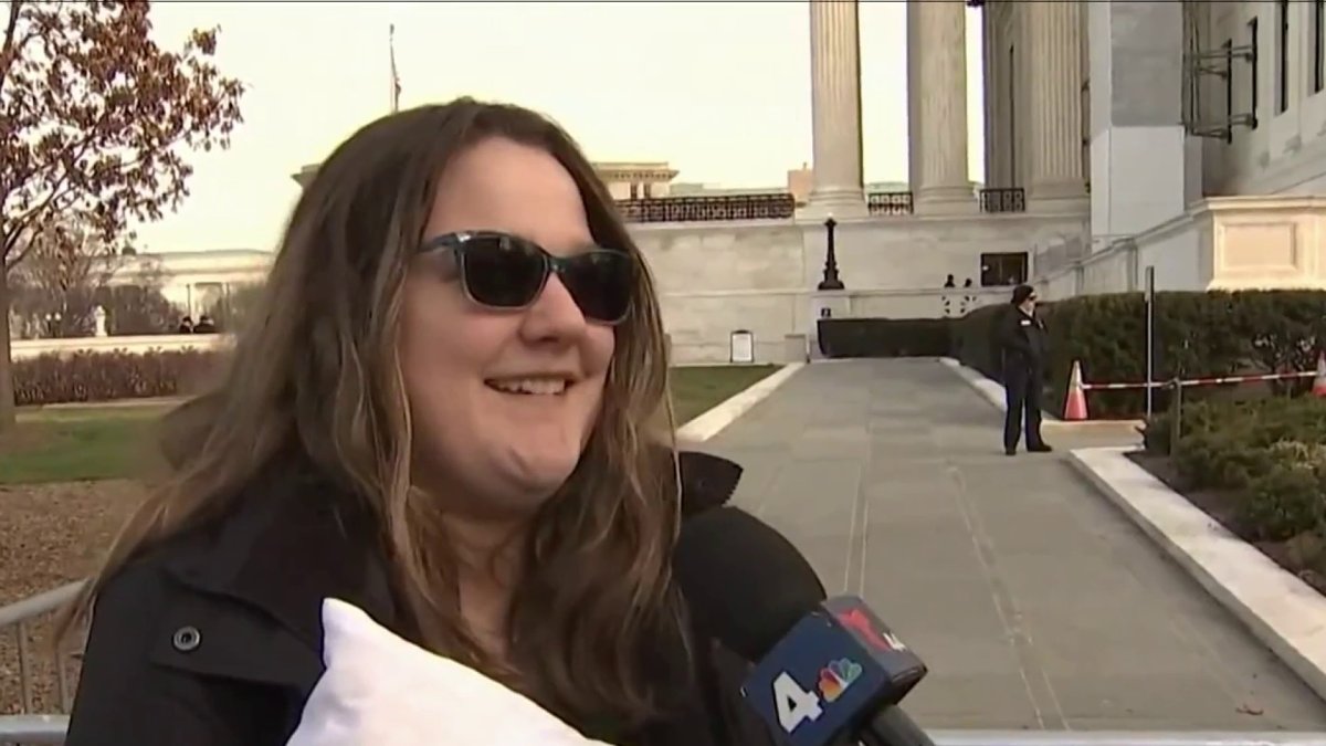 ‘Historic day’: People camp out overnight outside Supreme Court for Trump election case – NBC4 ...