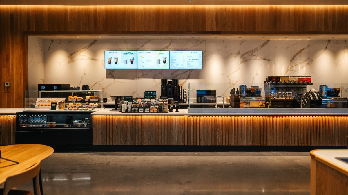 Starbucks is rolling out a more accessible design for their stores, the ...