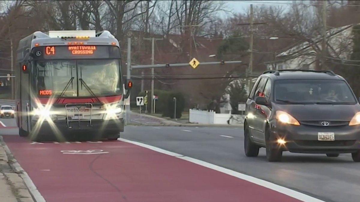 Dedicated bus lanes open on University Boulevard in Wheaton – NBC4 ...