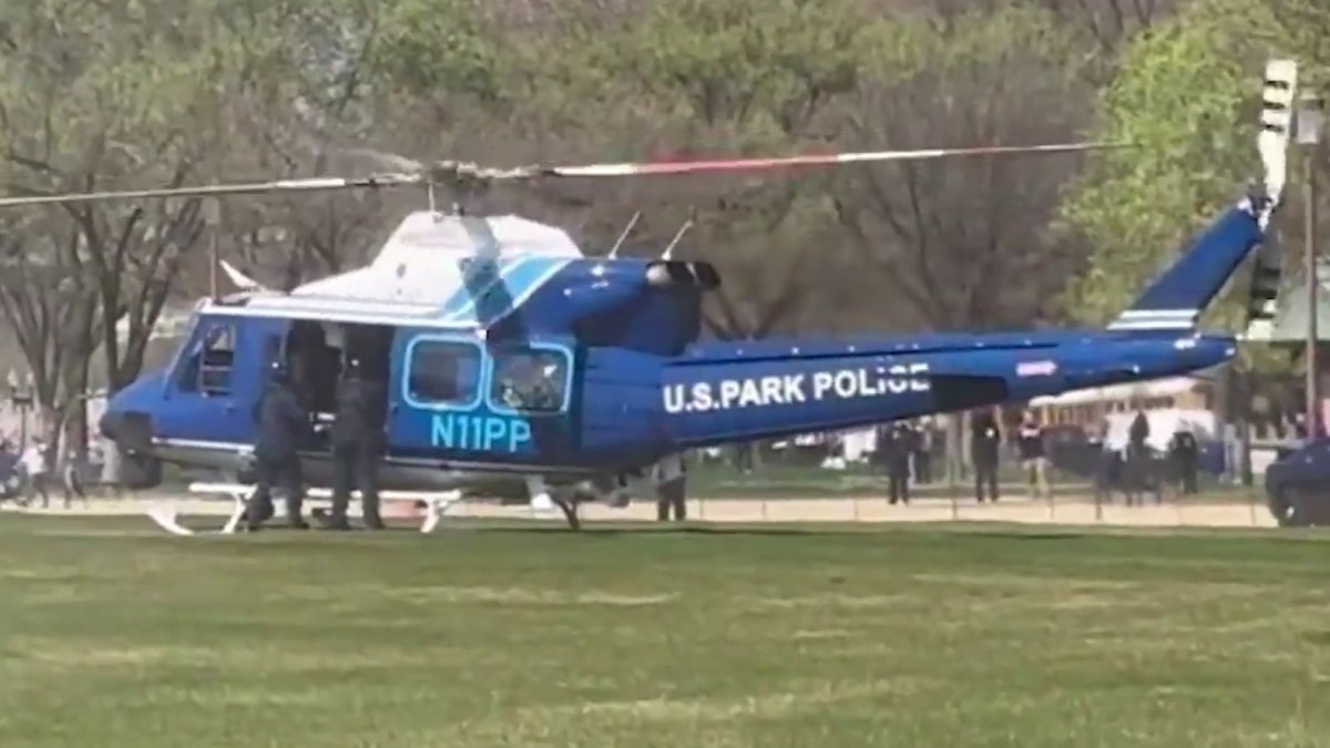 Helicopter lands on National Mall after police injured – NBC4 Washington