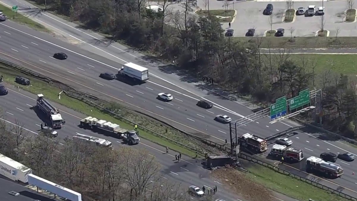 4 hurt, Beltway partially shut down after Prince George’s crash – NBC4 ...