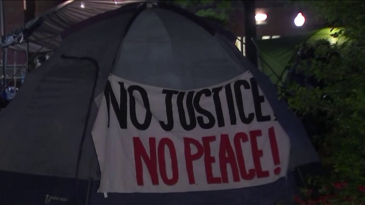 GW students continue protest after deadline to move encampment – NBC4 ...