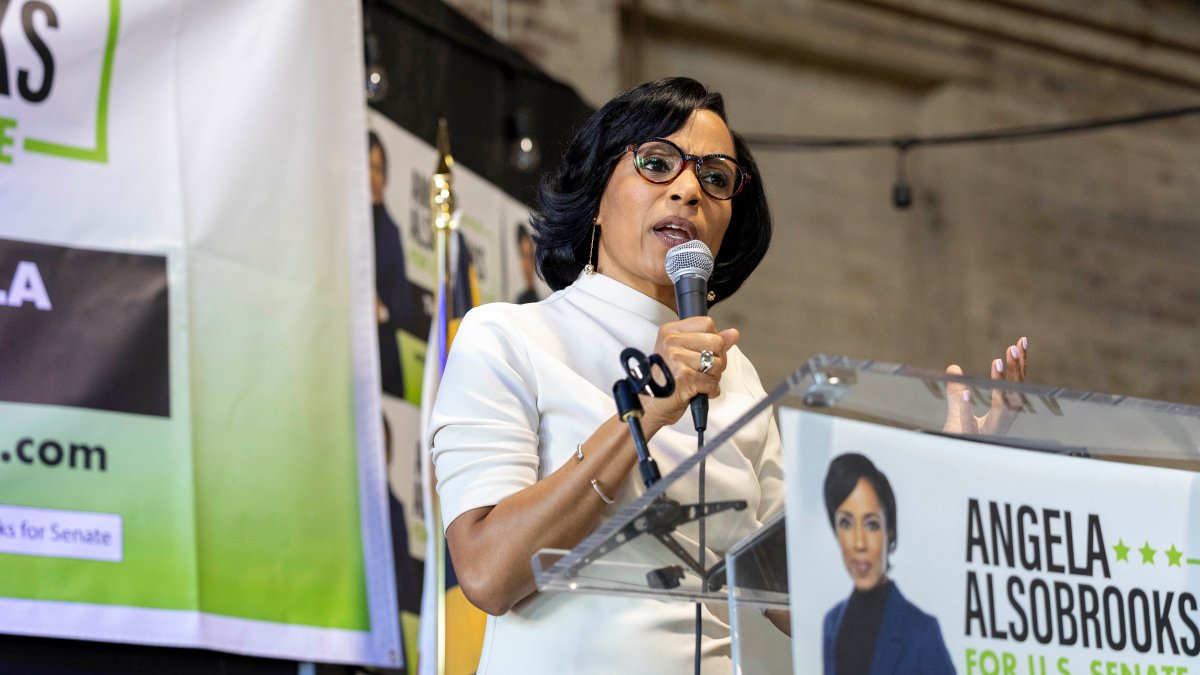 Angela Alsobrooks’ US Senate campaign office in Silver Spring ...