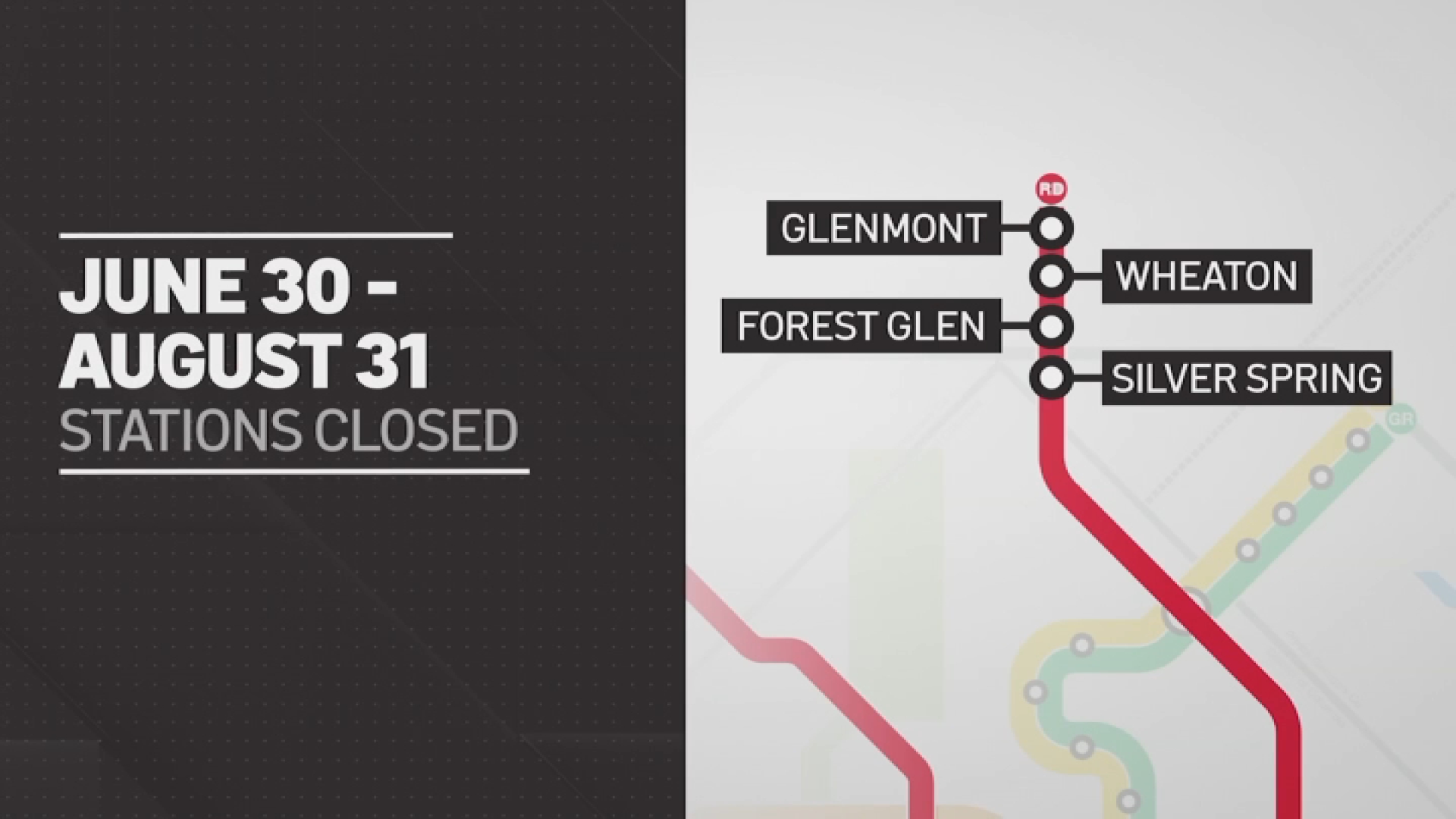 Metro to close 5 Red Line stations this summer – NBC4 Washington
