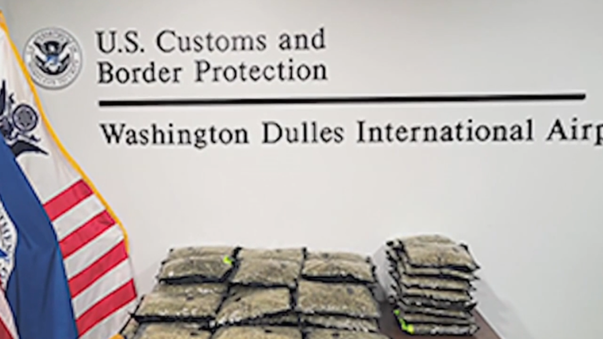 Officers at Dulles have confiscated hundreds of pounds of marijuana so ...