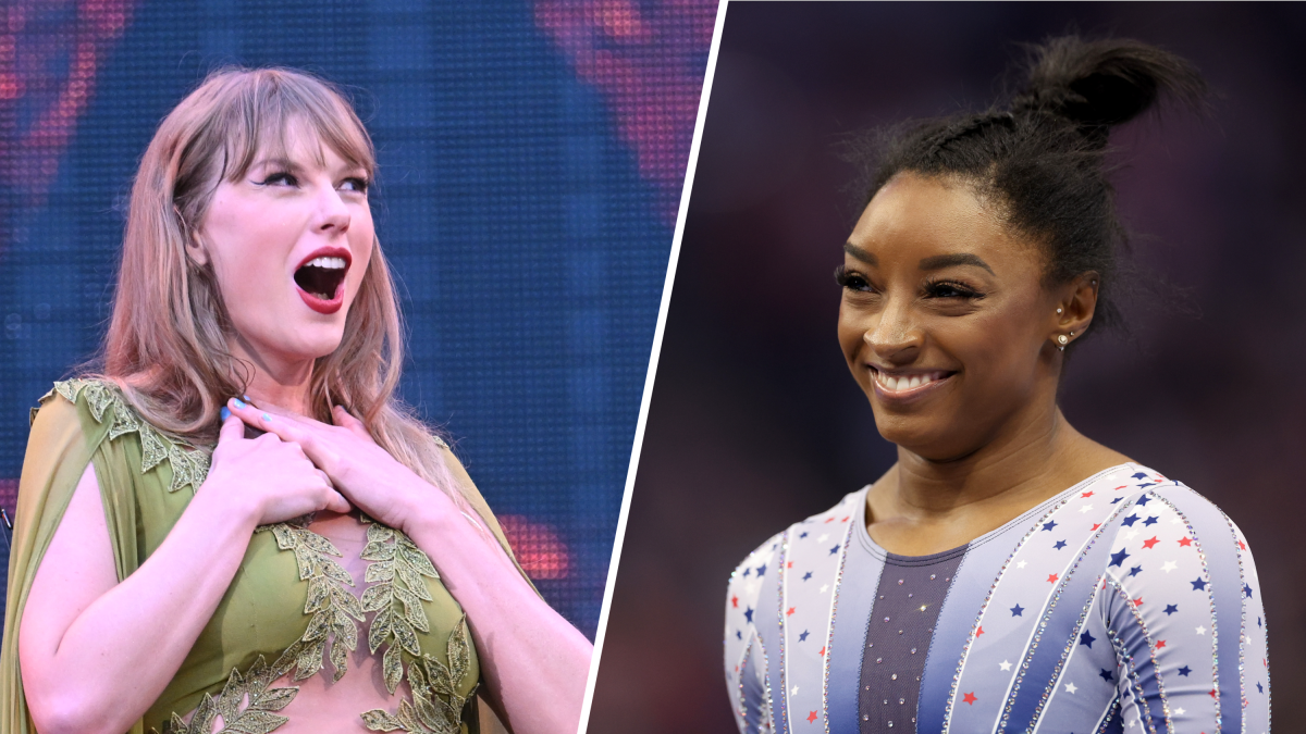 Taylor Swift reacts to Simone Biles’ floor routine featuring her song ...
