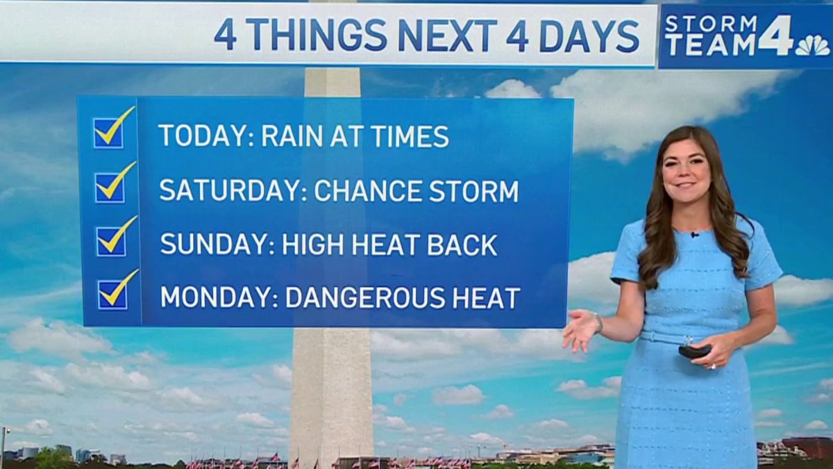Storm Team4 morning forecast: July 12 – NBC4 Washington