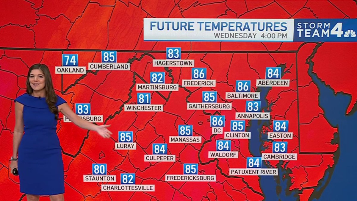 Evening weather, Aug. 13 – NBC4 Washington