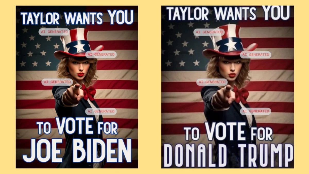 The AI-generated Taylor Swift endorsement Trump shared was originally a ...