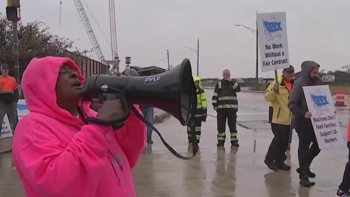 ‘We need fair wages’: Baltimore port workers strike with thousands of ...