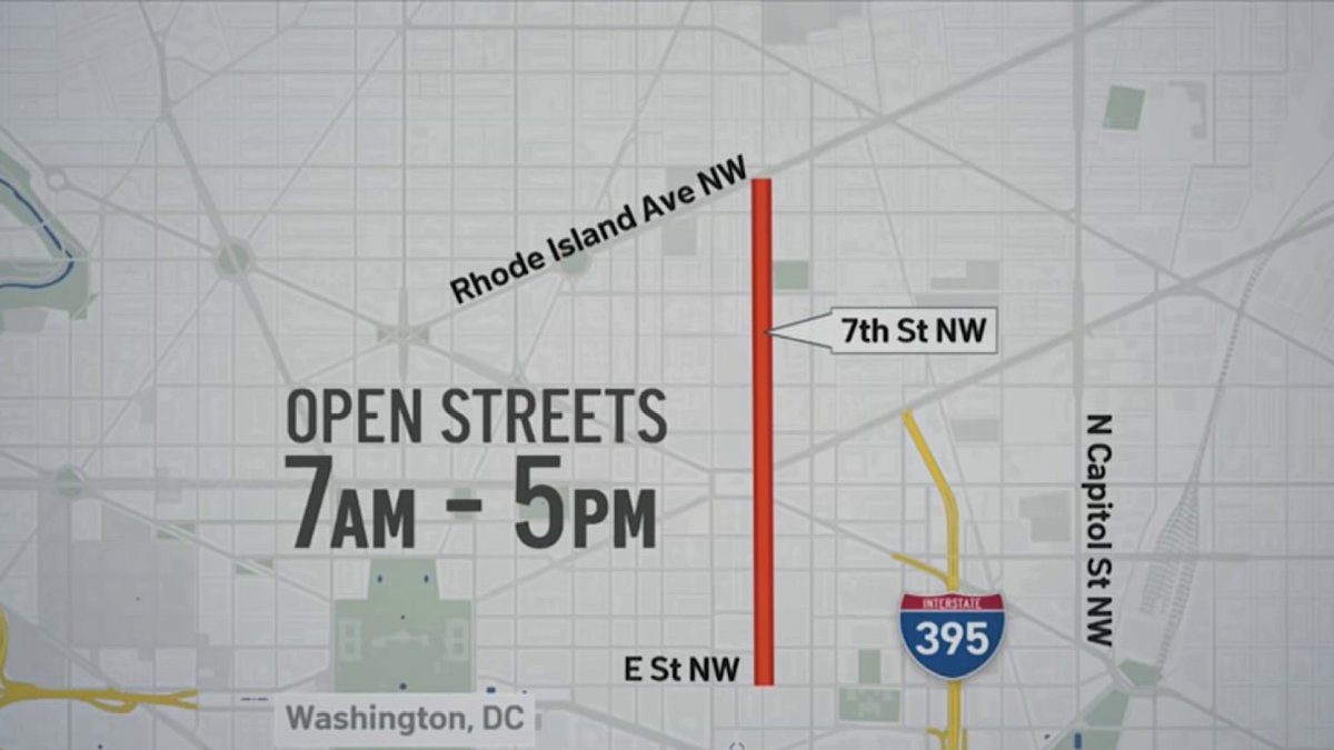 Open Streets DC shuts down stretch of 7th St. on Saturday – NBC4 Washington