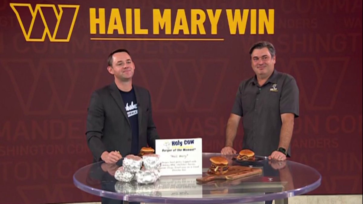 Hail Mary Burger honors amazing Commanders win – NBC4 Washington