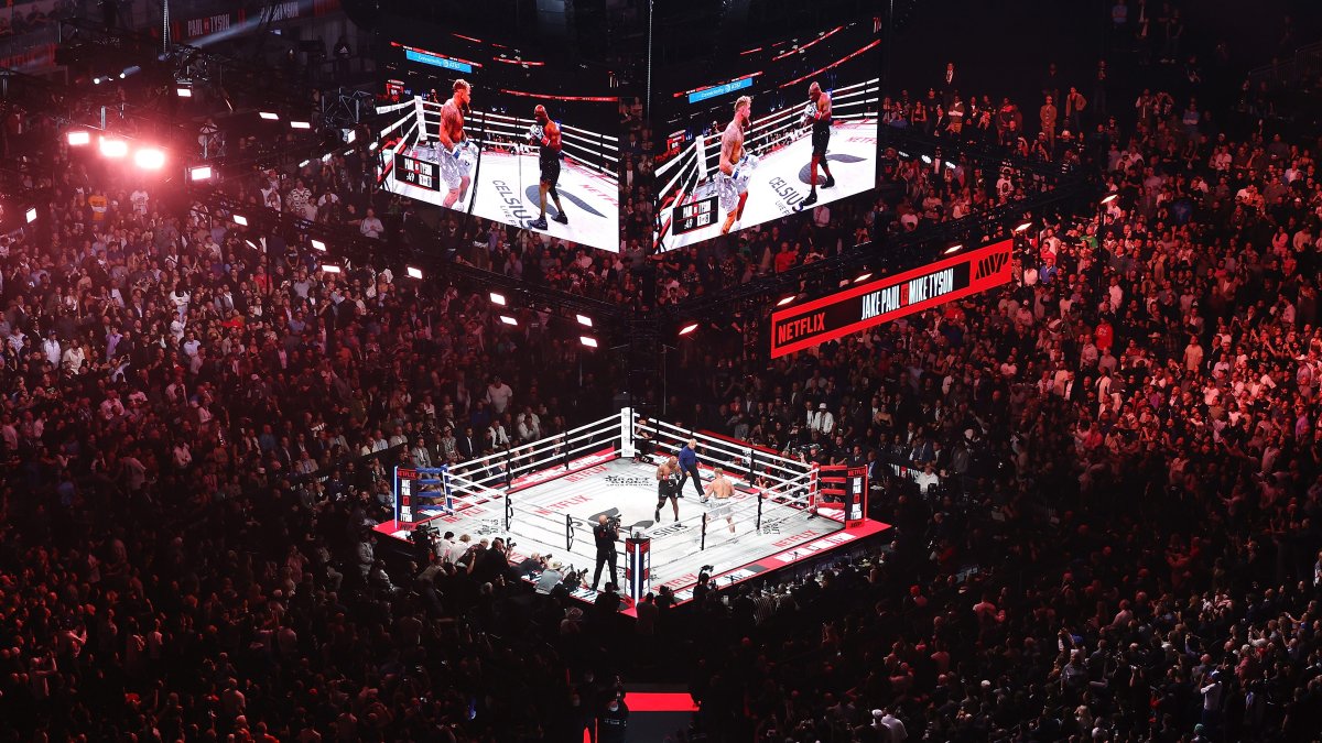 Celebrity sightings at Mike Tyson vs. Jake Paul fight – NBC4 Washington