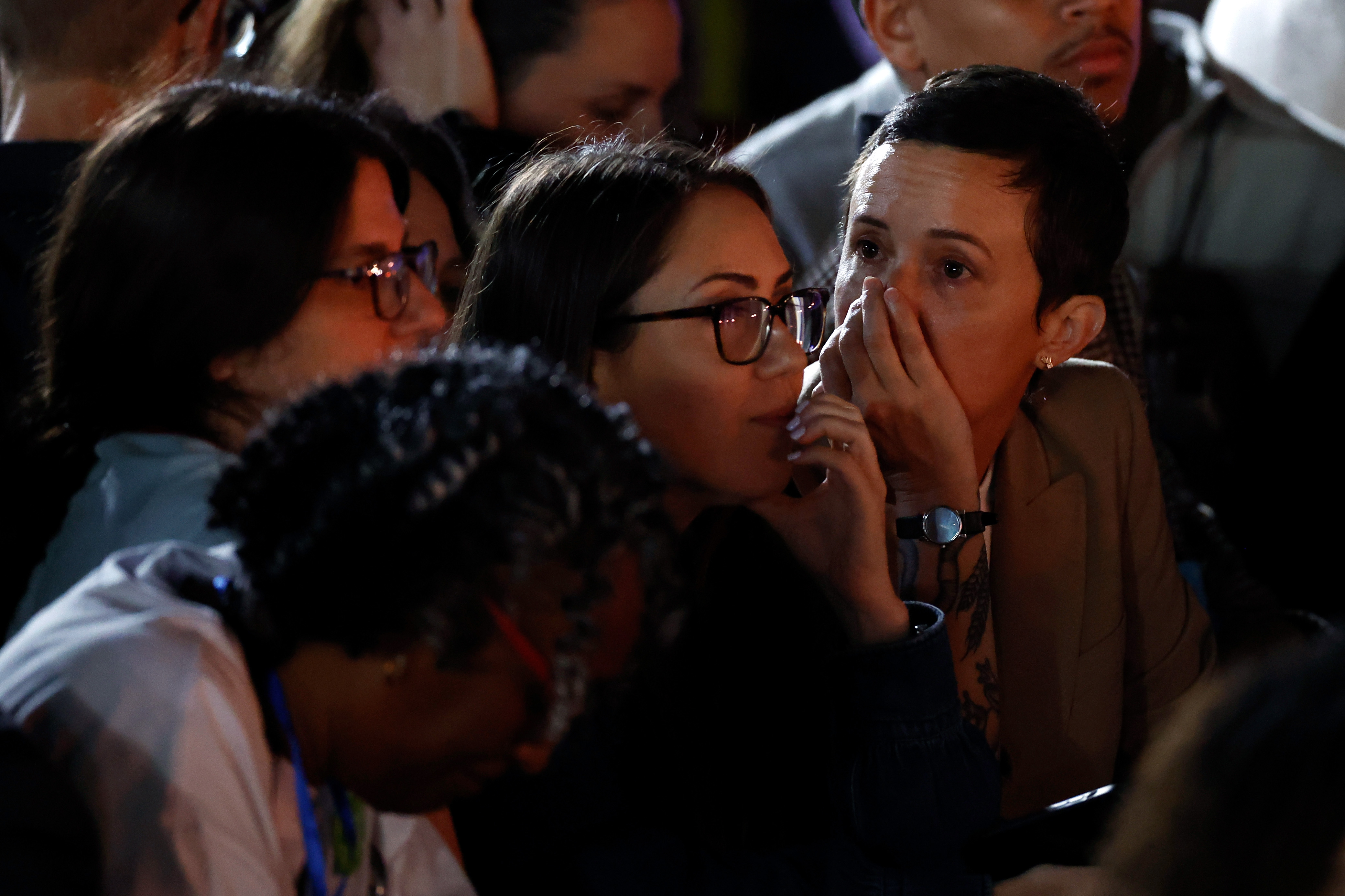 Photos of Harris election watch party aftermath, reactions – NBC4 ...