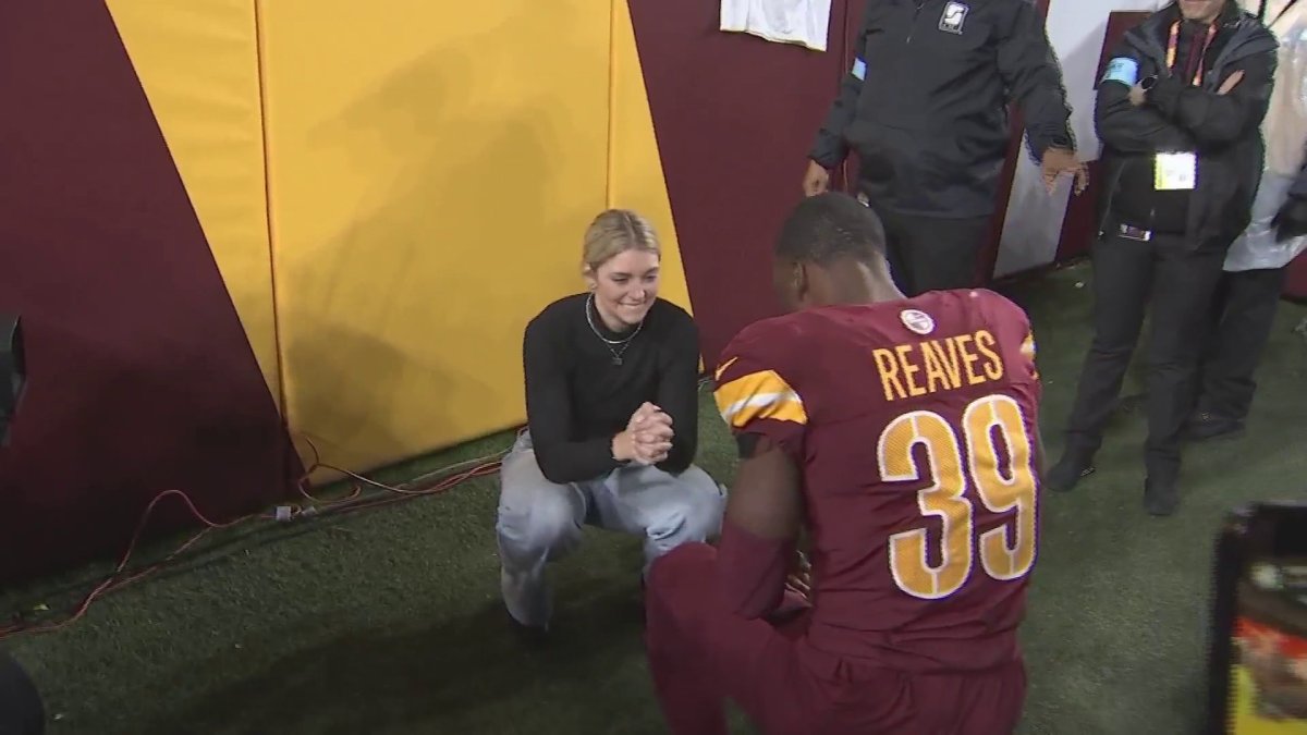 Commanders’ Jeremy Reaves proposed to his girlfriend after clinching ...
