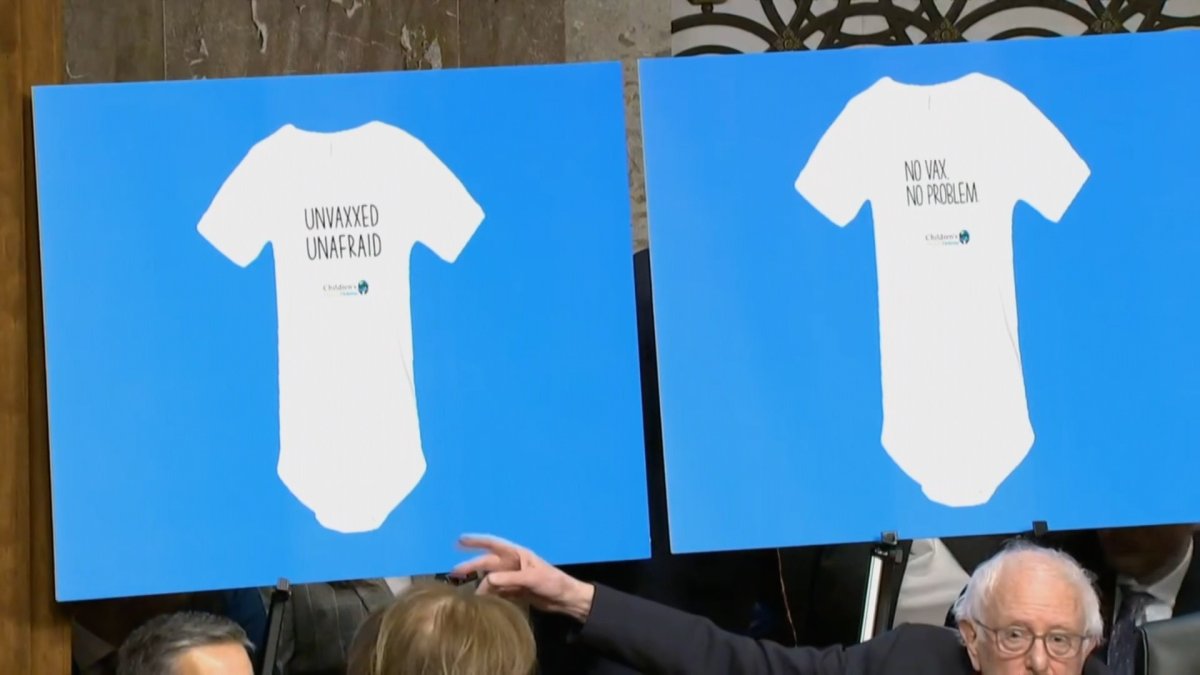 ‘Are you supportive of these onesies?’: Sanders grills RFK Jr. on anti ...