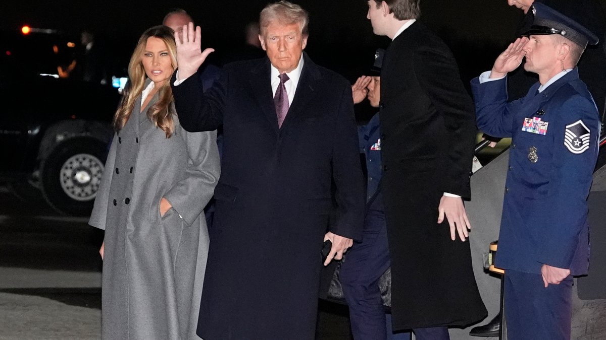 Trump arrives in Washington for inaugural celebrations – NBC4 Washington