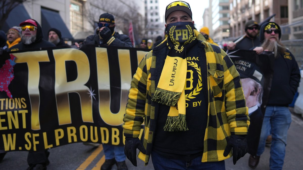 Proud Boys seen marching and chanting in DC streets – NBC4 Washington