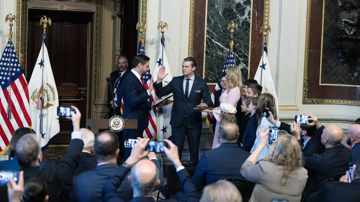 Hegseth sworn in as defense secretary after dramatic Senate vote – NBC4 Washington