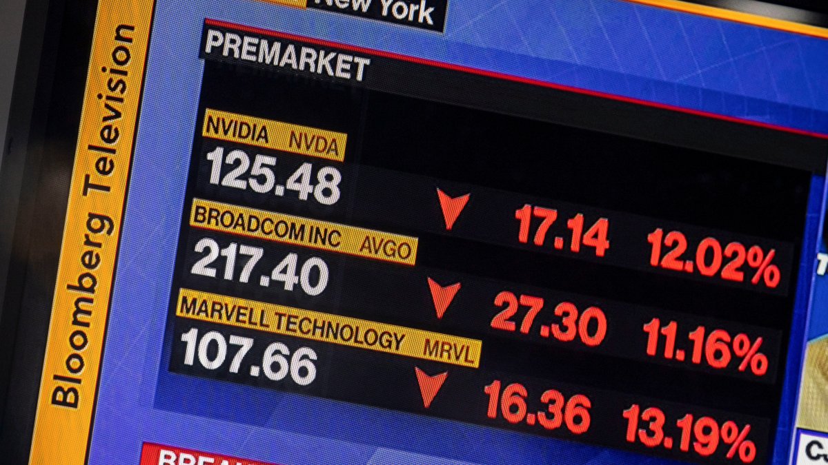 Nvidia loses nearly $600 billion in market value – NBC4 Washington