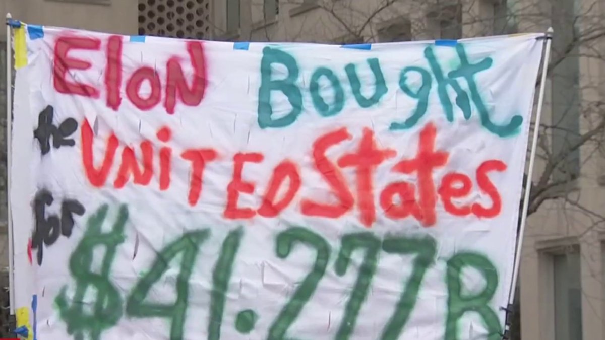 Protests outside OPM against Elon Musk and DOGE – NBC4 Washington