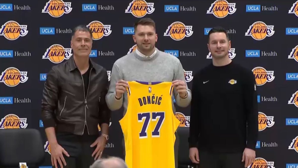 Luka Doncic speaks at first Lakers news conference – NBC4 Washington
