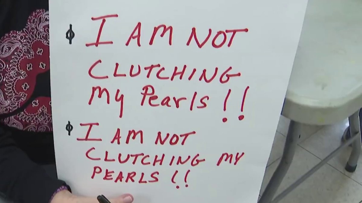 Activists gather to make signs for Saturday’s Hand Off protest – NBC4 ...