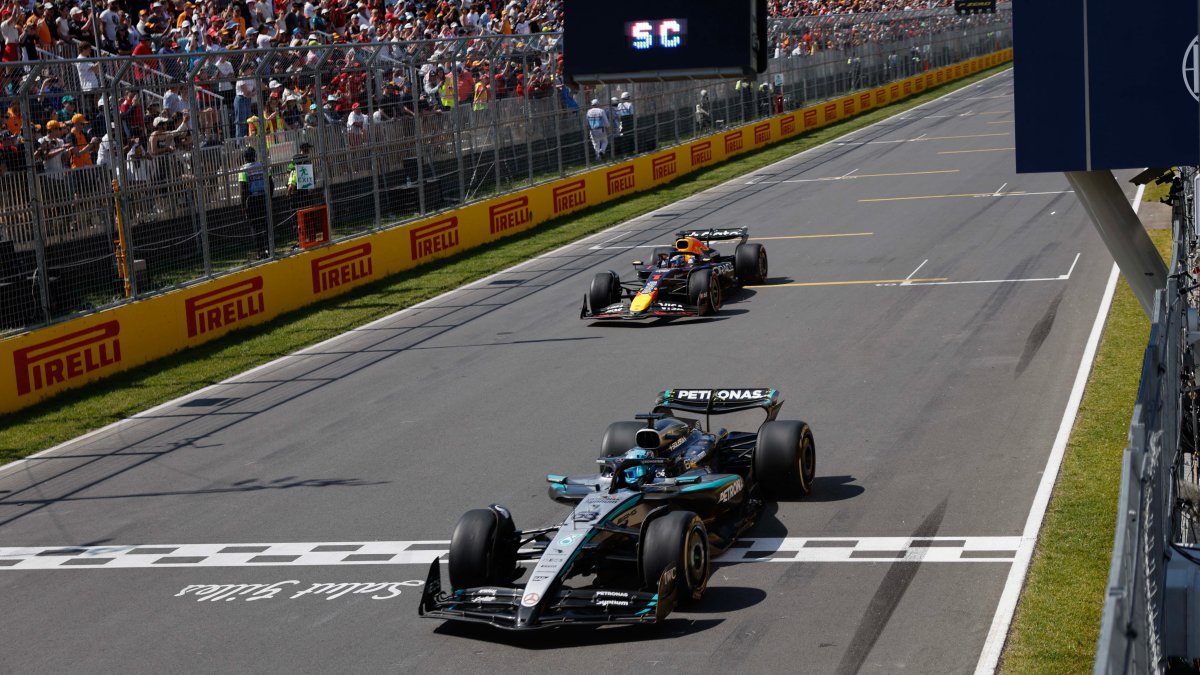 George Russell wins F1 Canadian GP as McLaren teammates clash – NBC4 ...