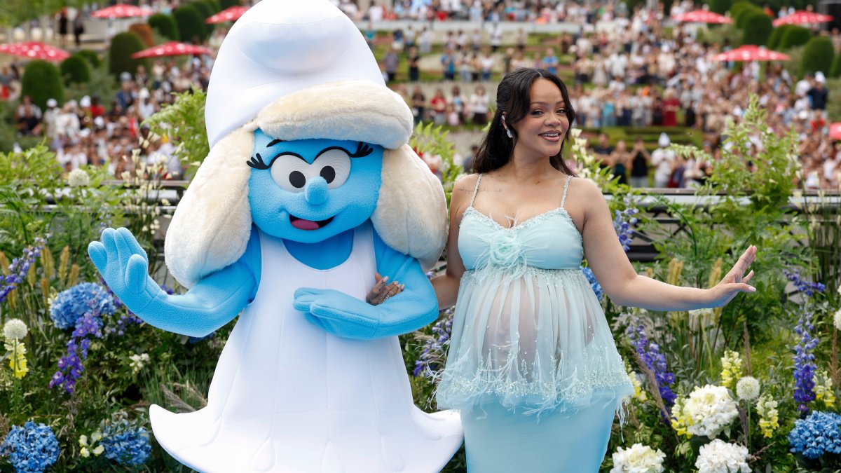 Rihanna heads to Belgium for world premiere of new Smurf movie – NBC4 Washington