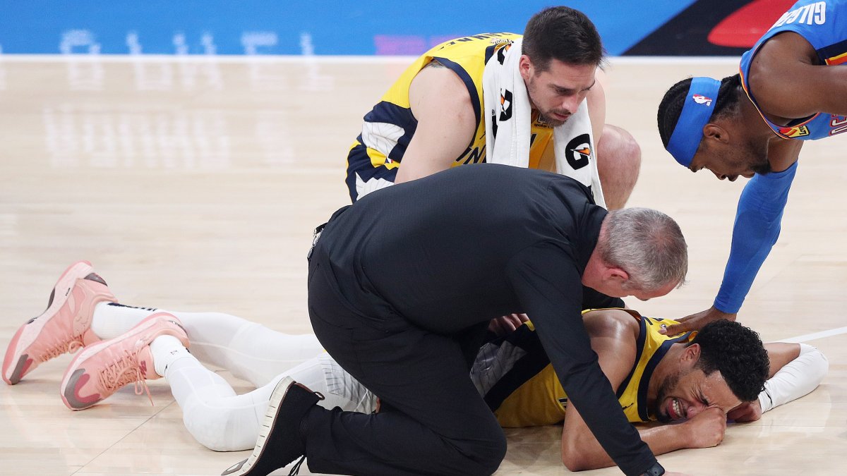 Pacers’ Haliburton suffers Achilles injury in NBA Finals Game 7 – NBC4 Washington