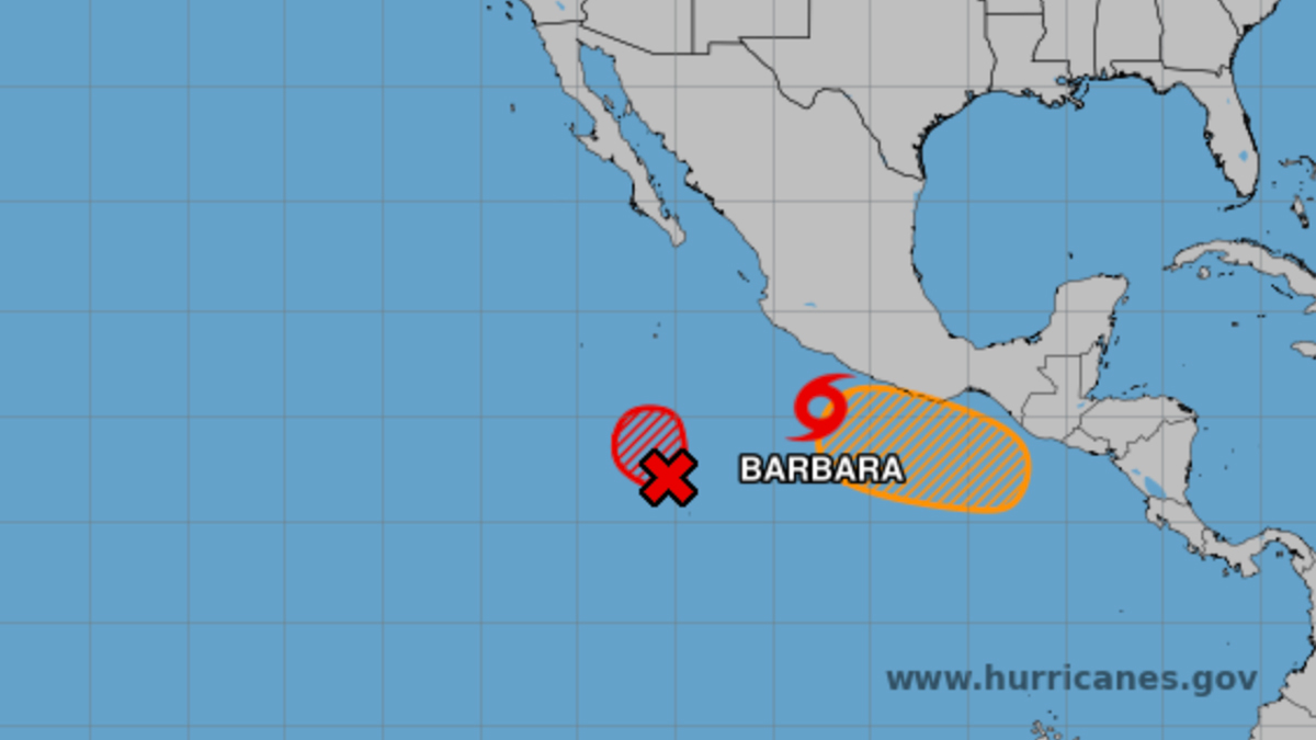 Tropical Storm Barbara forms off coast of southwest Mexico – NBC4 ...