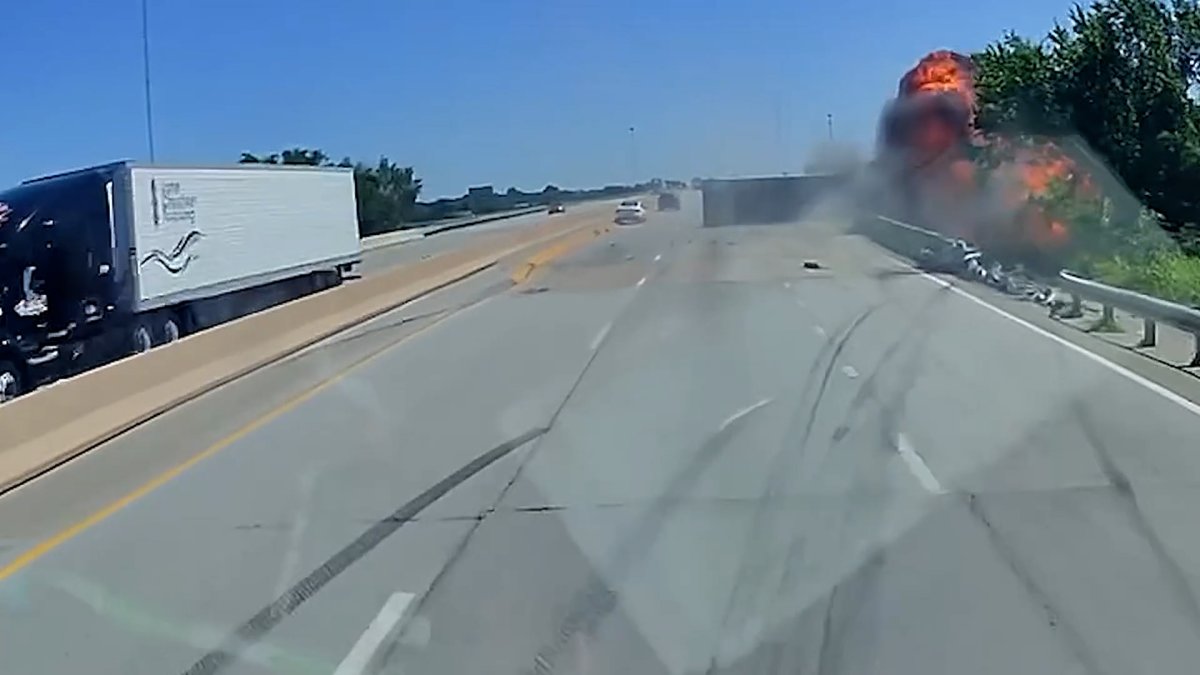 Semi-truck explodes after colliding with wrong-way driver – NBC4 Washington