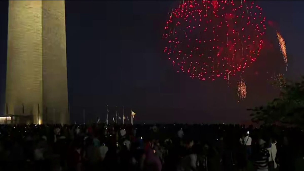 Crowd-pleasing pyrotechnics light up National Mall – NBC4 Washington