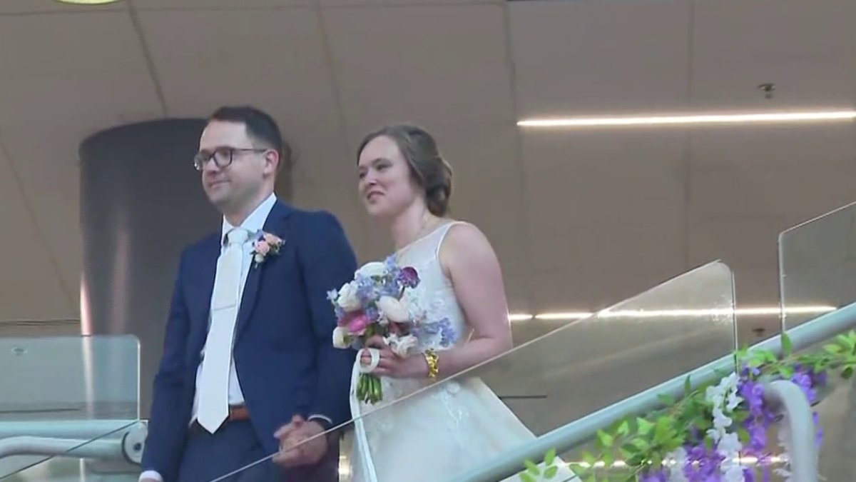 Winning couple of Arlington Library’s free wedding contest gets married ...