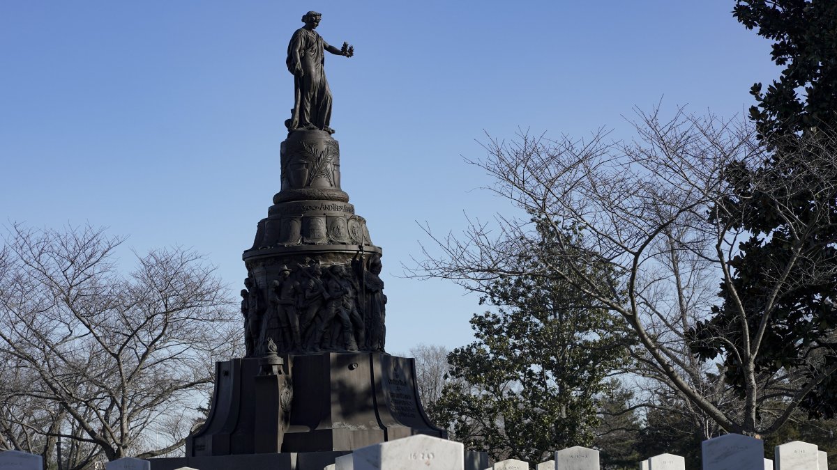 Confederate statue will go back up at Arlington National Cemetery ...