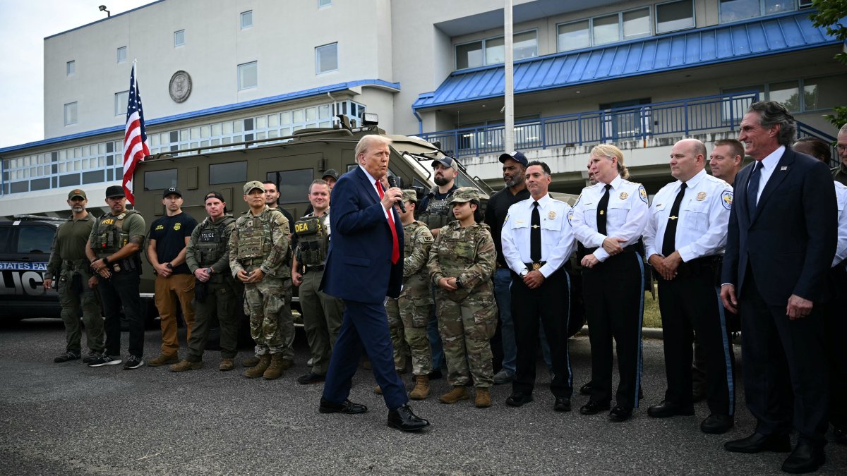 Trump thanks National Guard, police for patrolling DC – NBC4 Washington
