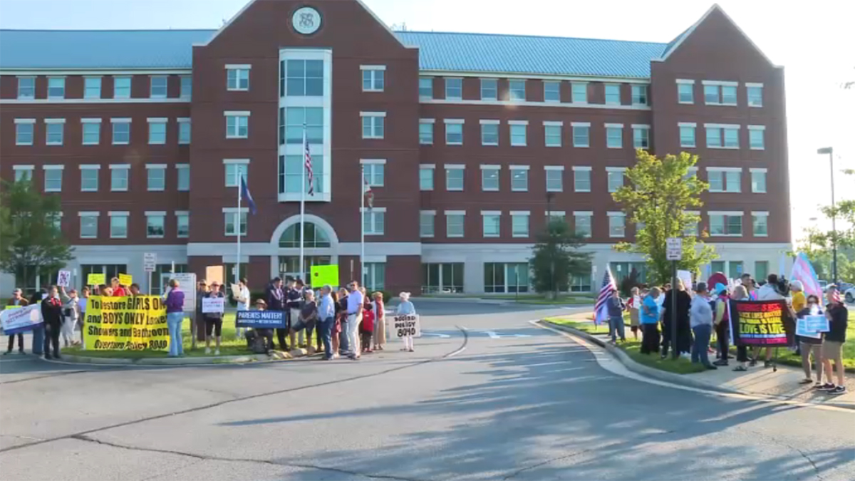 Transgender student policies spark protests in Loudoun County – NBC4 ...
