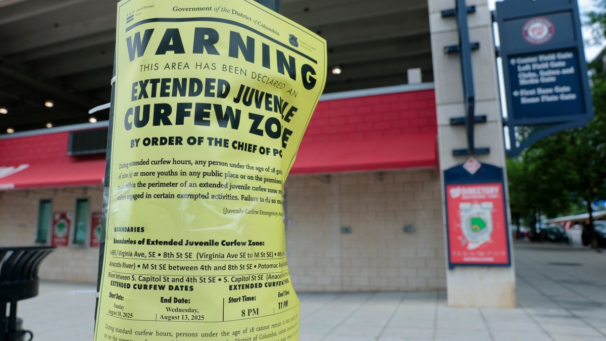 Weekend youth curfew zone in effect for DC’s Navy Yard – NBC4 Washington