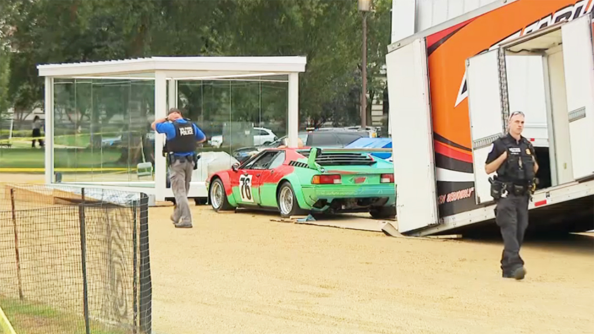 Person killed on National Mall as crew delivered race car painted by ...