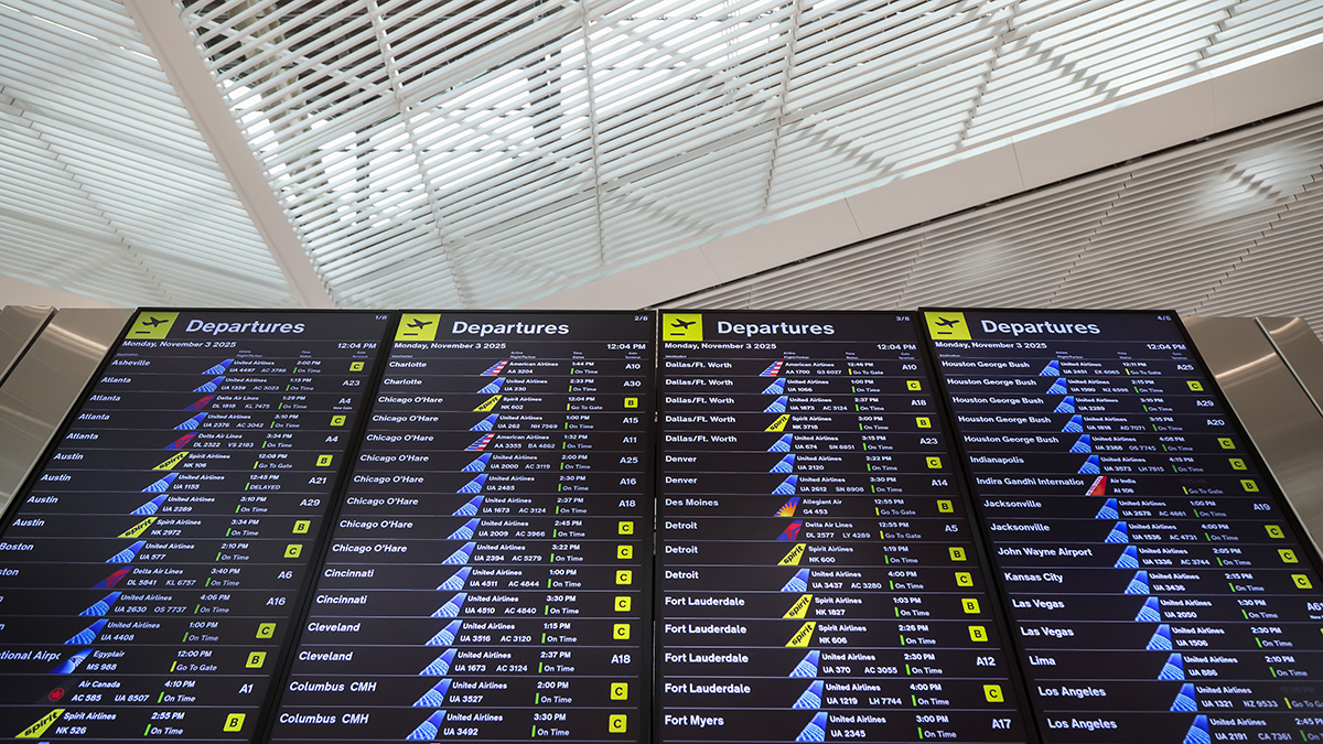 Flight delays pile up as government shutdown enters second month – NBC4 ...