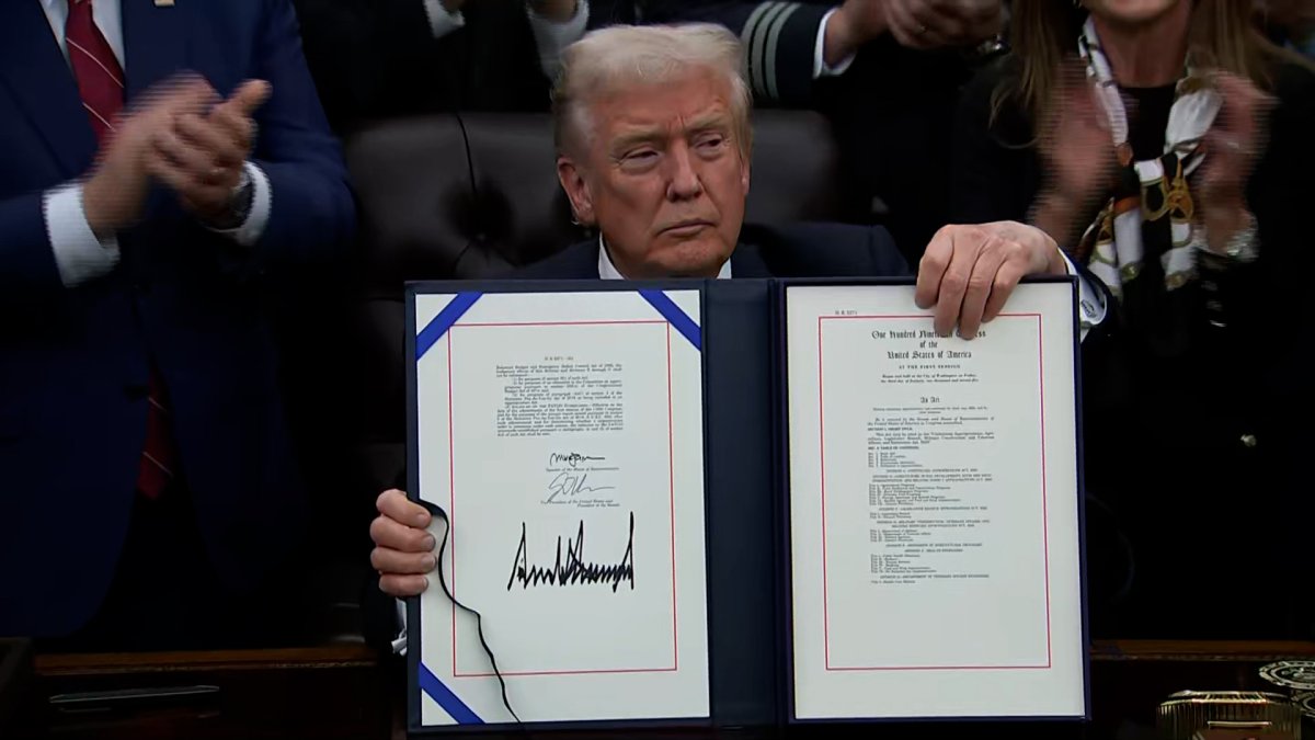 Trump signs bill to reopen the government after shutdown – NBC4 Washington