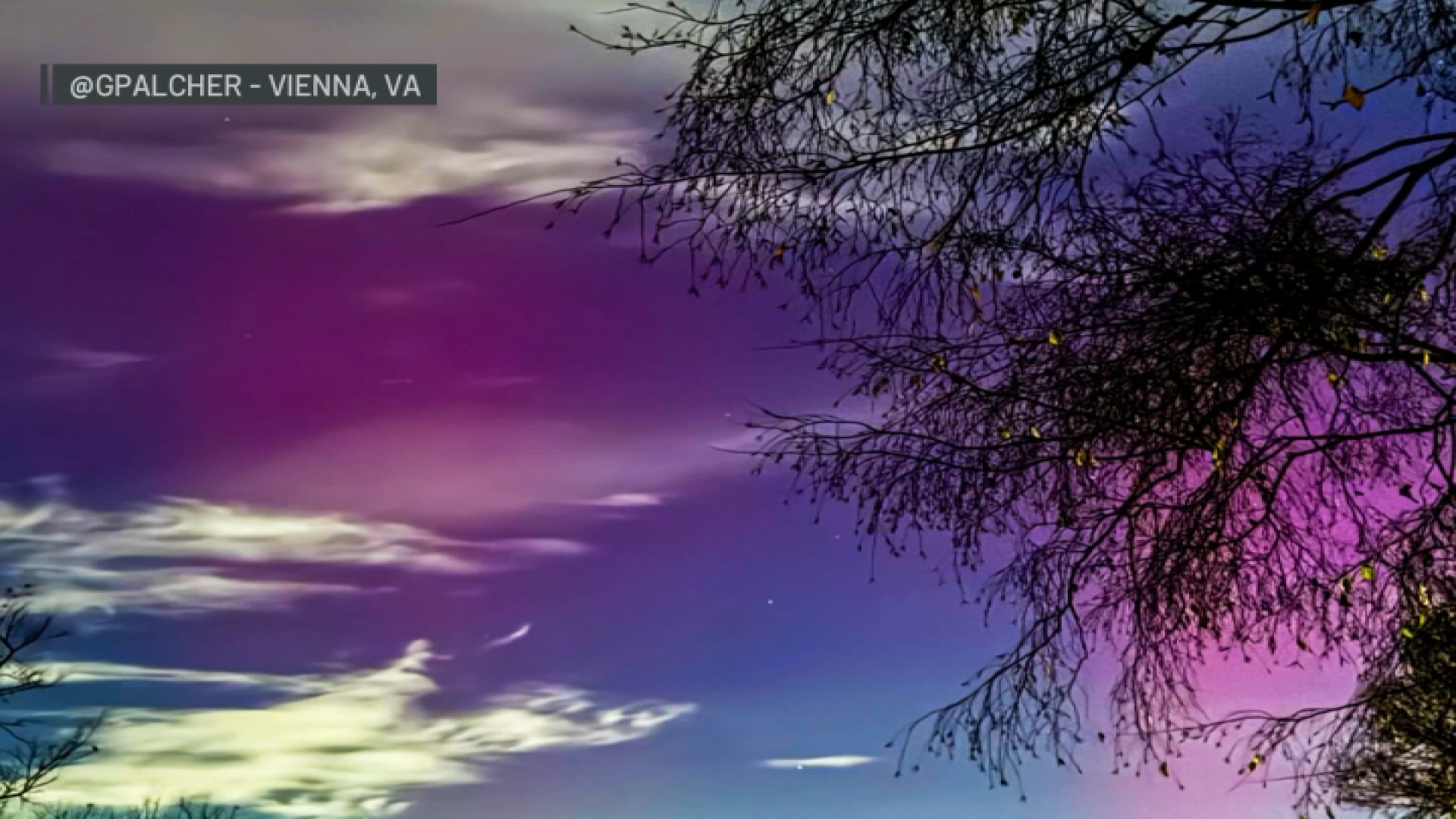 Photos: Northern lights seen in Maryland and Virginia on cold November ...