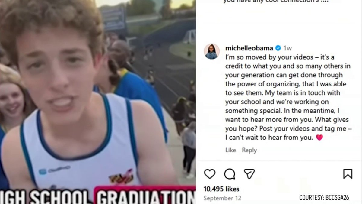 Who gives BCC High School seniors hope? Michelle Obama. – NBC4 Washington